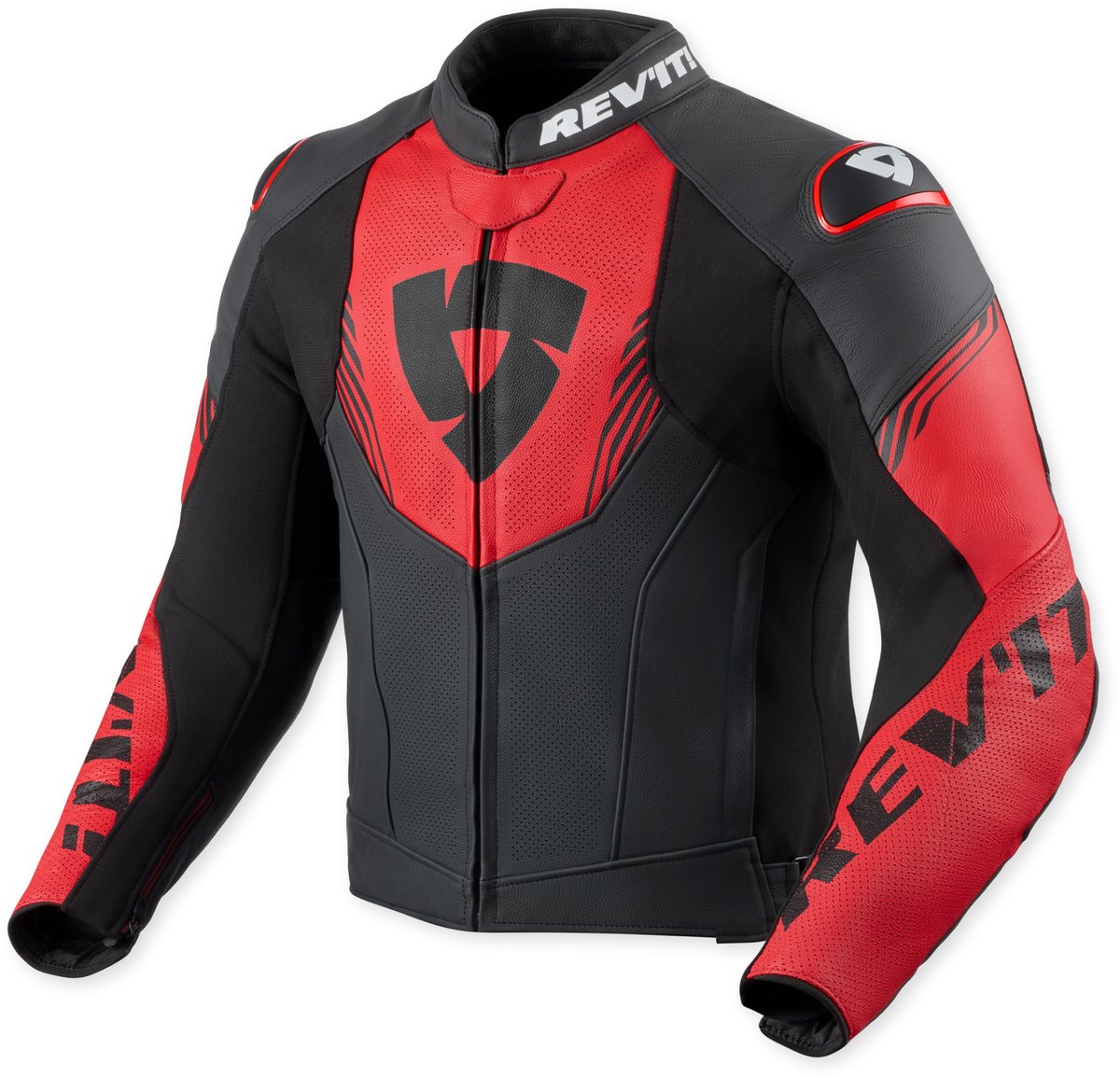 REV'IT Argon 3 Jacket Black/Neon Red - Worldwide Shipping!