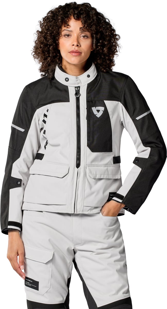 REV'IT Convergent H2O Ladies Jacket Silver/Black - Worldwide Shipping!