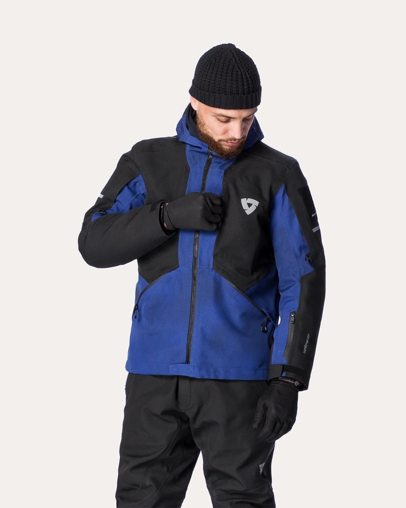 Rev It Tectonic H2o Jacket Black Blue Worldwide Shipping