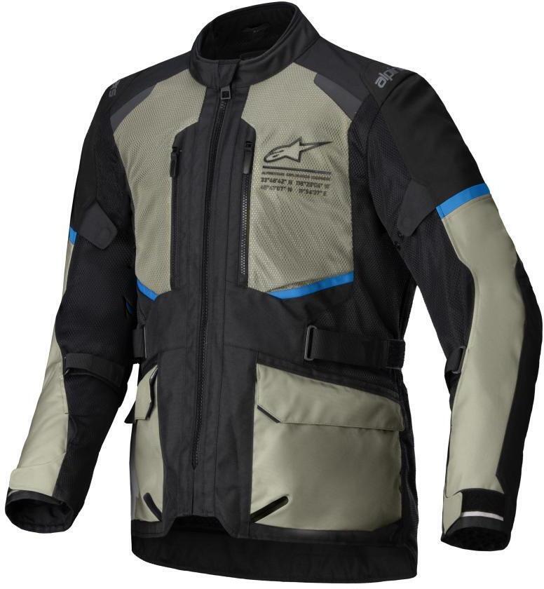 Alpinestars Andes Air Drystar Jacket Black Laurel Gray Bright Blue 1479 ...