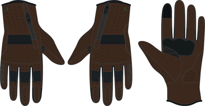 Alpinestars Rayburn V2 Leather Gloves Tobacco Brown 810 - Worldwide ...