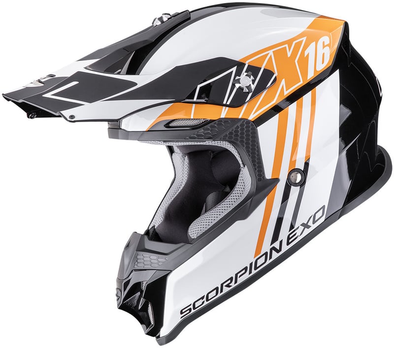 Scorpion VX-16 EVO AIR Lignes Black/Orange - Worldwide Shipping!