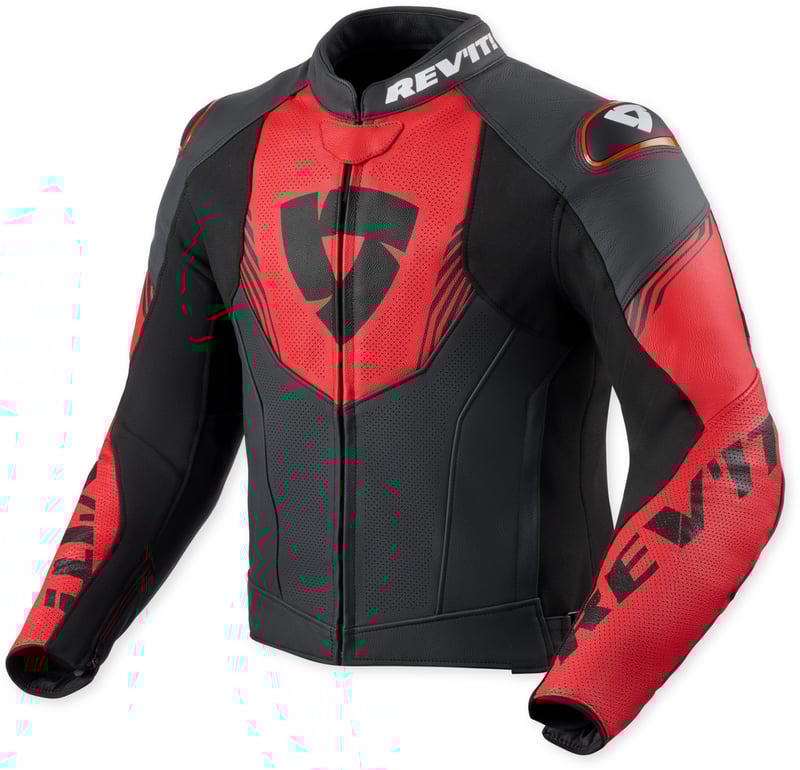 REV'IT Argon 3 Jacket Black/Neon Red - Worldwide Shipping!