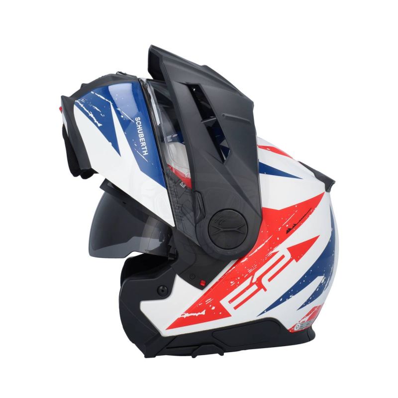 Schuberth E2 Explorer Blue/Red - Worldwide Shipping!