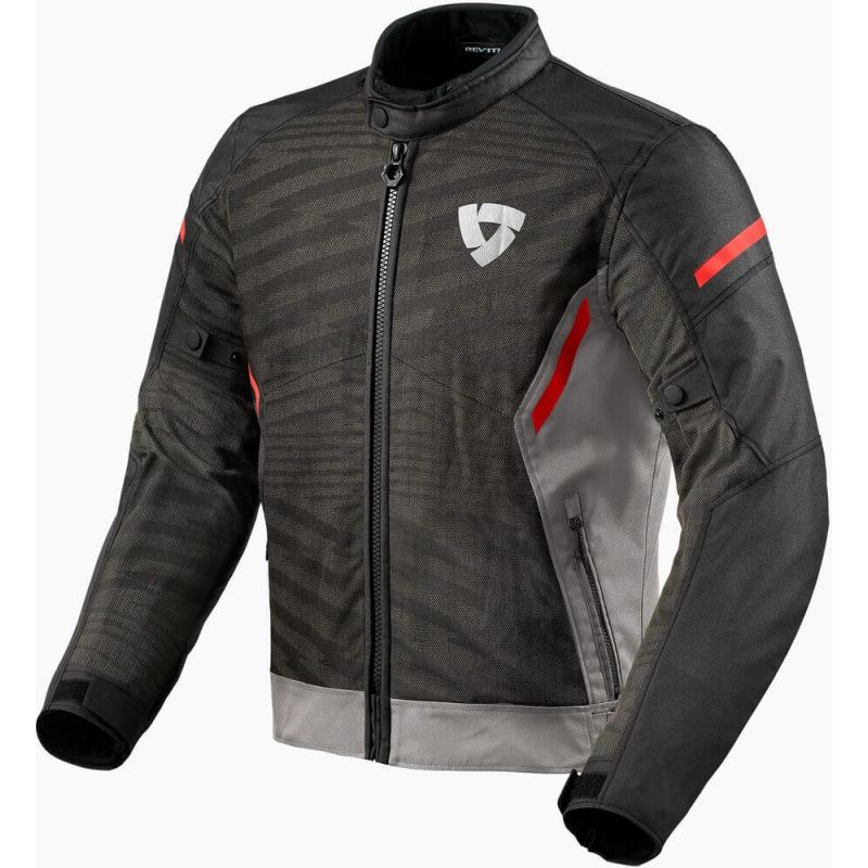 REV'IT Torque 2 H2O Jacket Grey/Red - Worldwide Shipping!