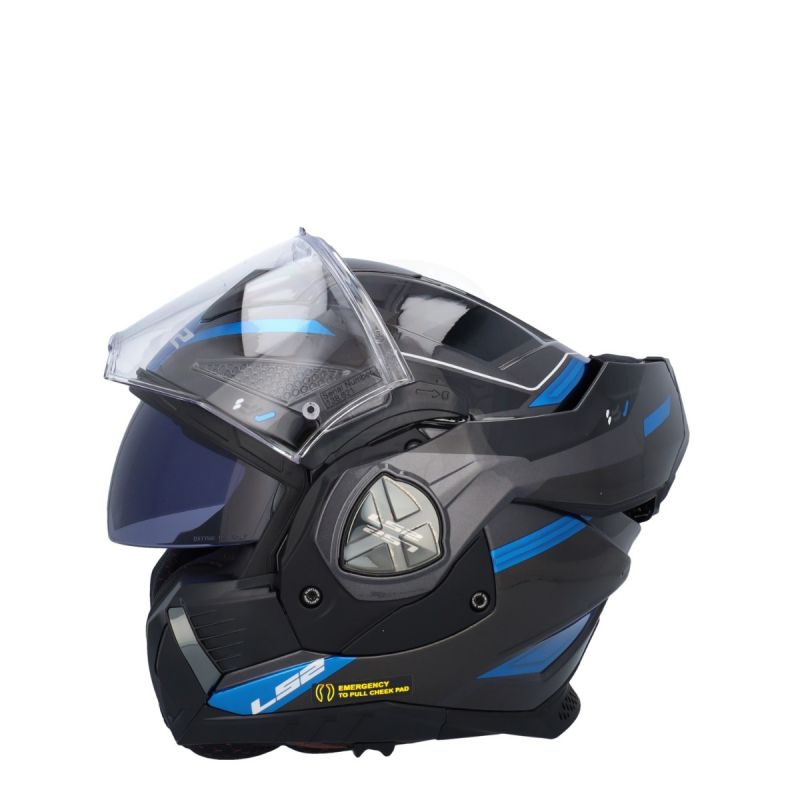 LS2 FF901 Advant X Spectrum Black Titan.Blue 06 - Worldwide Shipping!
