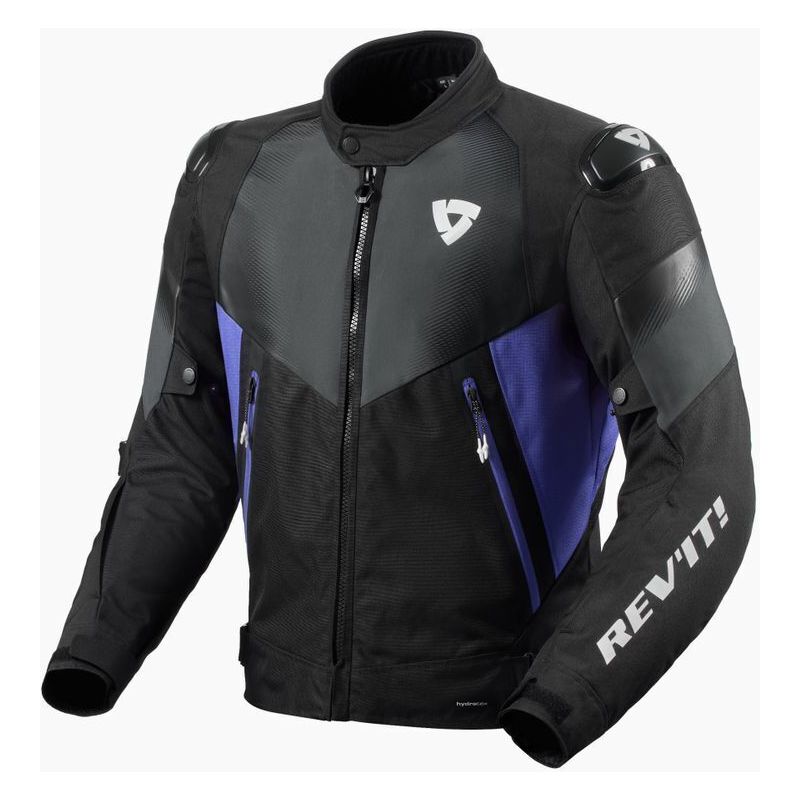 REV'IT Control H2O Jacket Black/Blue - Worldwide Shipping!