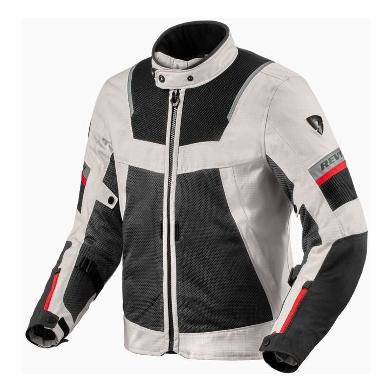 REV'IT Tornado 4 H2O Jacket Silver/Black - Worldwide Shipping!