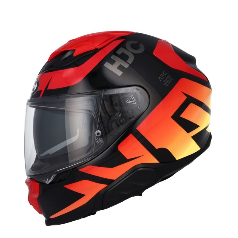 HJC F71 Bard Black/Red - Worldwide Shipping!