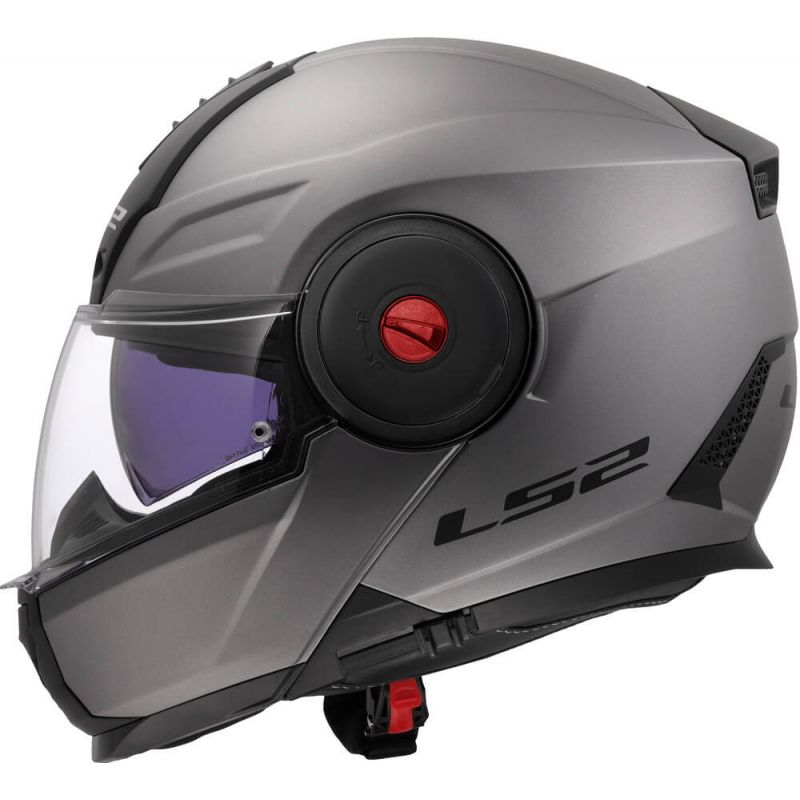 LS2 FF902 Scope II Solid Matt Titanium - Worldwide Shipping!