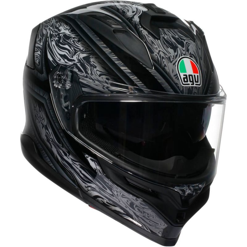 AGV K7 Damascus Black/Silver - Worldwide Shipping!