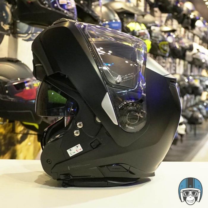 Nolan N100-5 Classic N-Com Flat Black 010 - Worldwide Shipping!